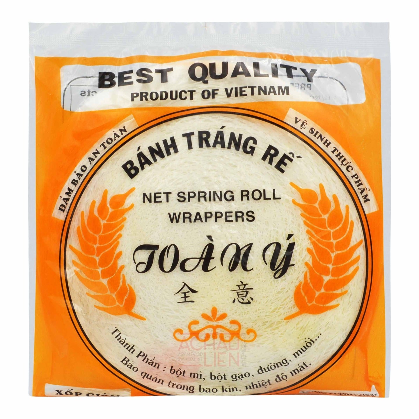 NET SPRING ROLL WRAPPERS 50 x 250g TOAN Y – A Chau Lien