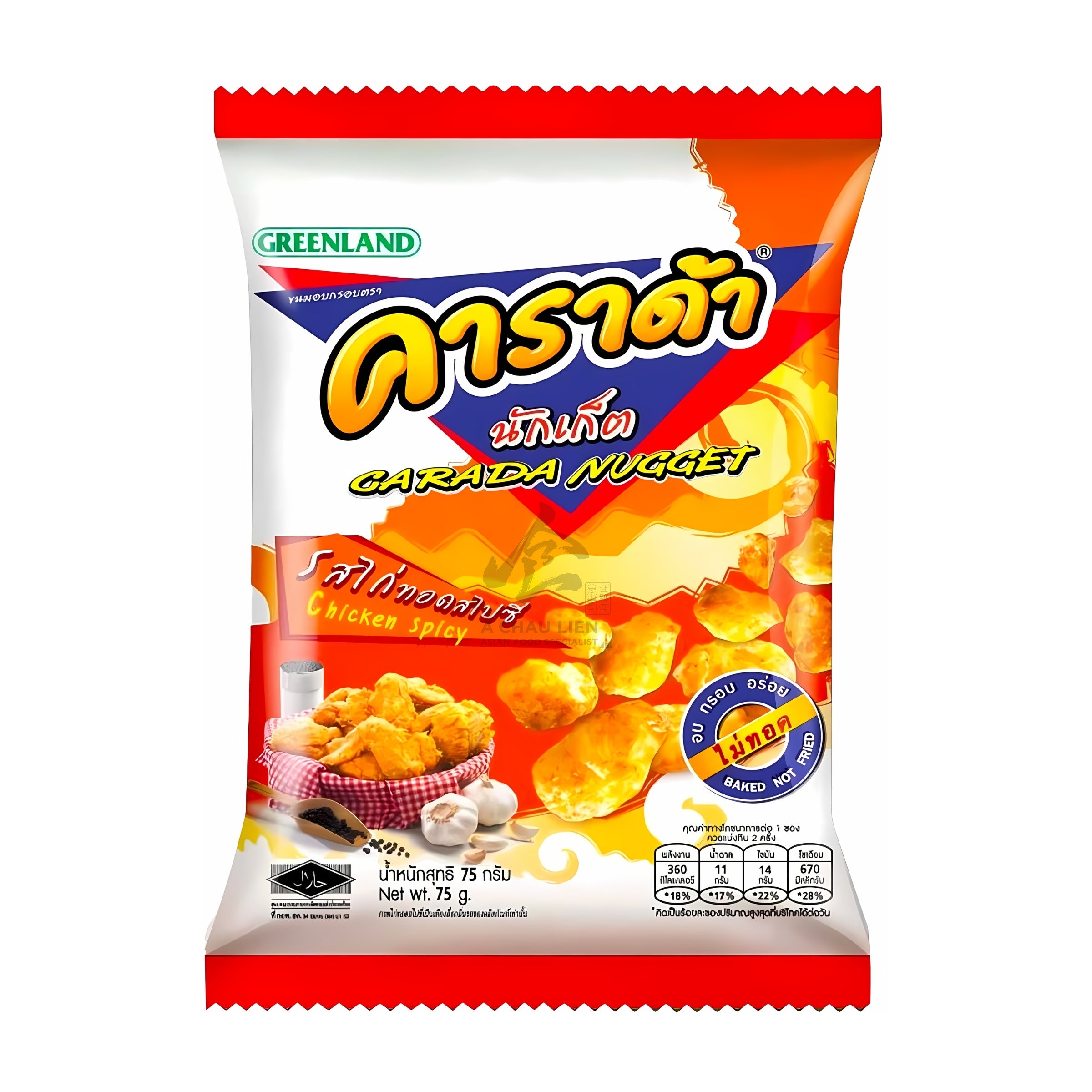 CARADA NUGGET CHICKEN SPICY FLAVOR 24 x 75g GREENLAND – A Chau Lien