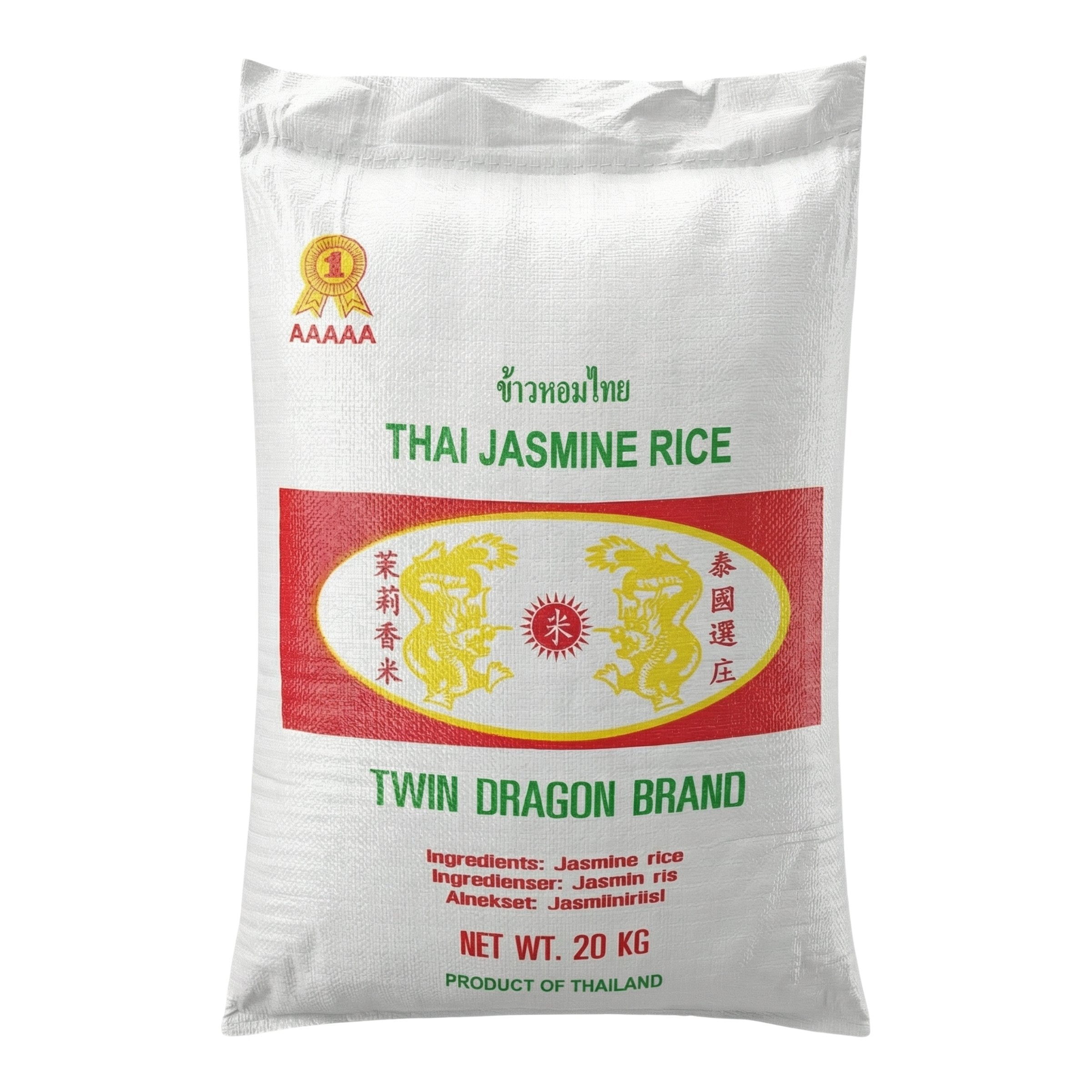 JASMINE RICE 5A SUPERB 1 x 20kg TWIN DRAGON – A Chau Lien