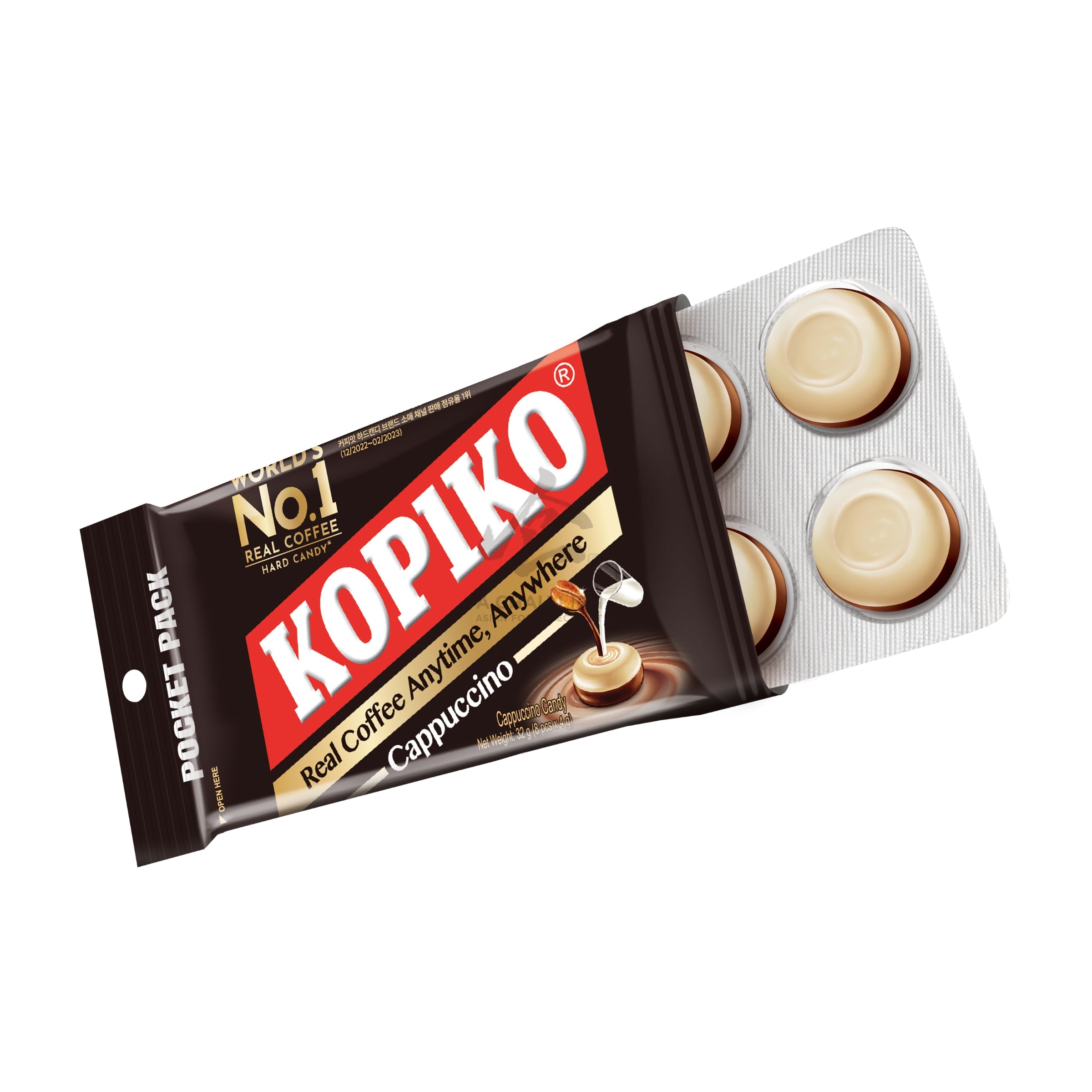 COFFEE CANDY CAPPUCCINO BLISTER (24PCS X 32G) 6 x 768g KOPIKO – A Chau Lien